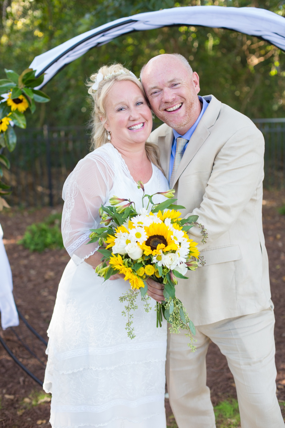 Christine and Travis Backyard Wedding - Jenn Cady Photography