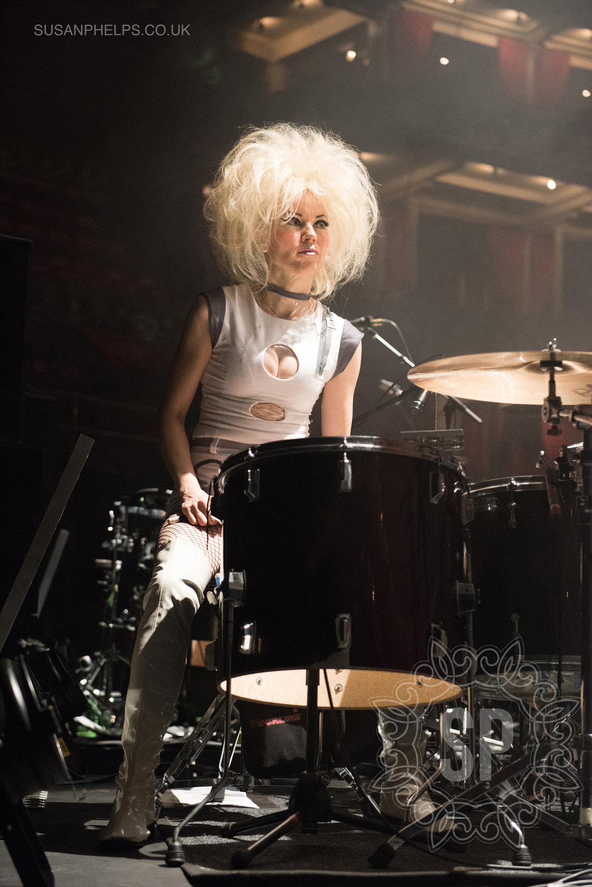 Jola's Royal Albert Hall photoshoot touring with Adam Ant.