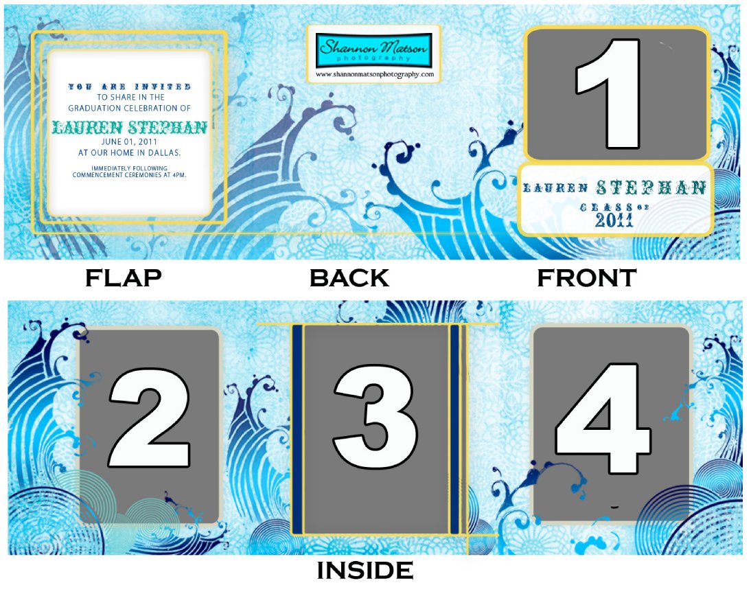 5x5 TRIFOLD OCEAN WAVES -- GA - Shannon Matson Photography