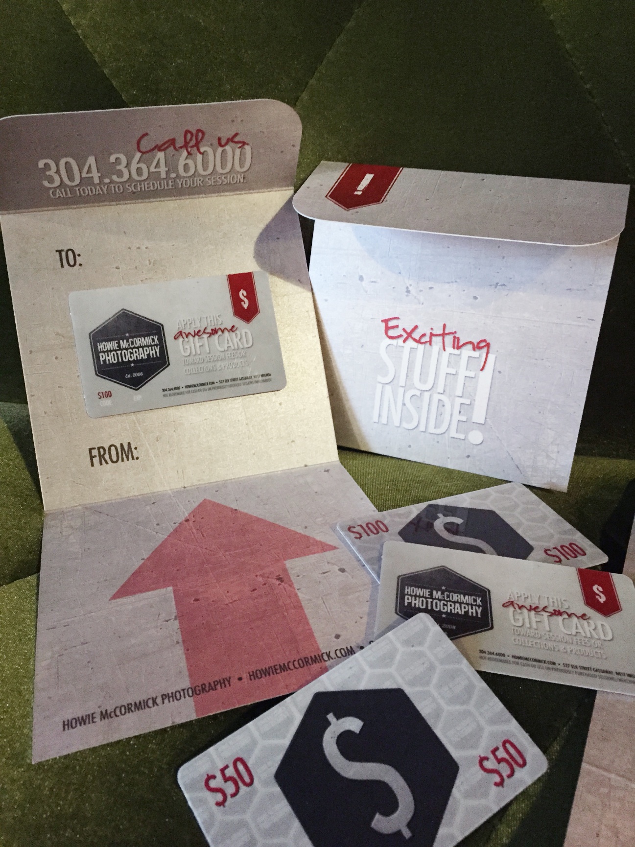 SENIOR MARKETING: GIFT CARD TEMPLATE SET - Howie McCormick Photography