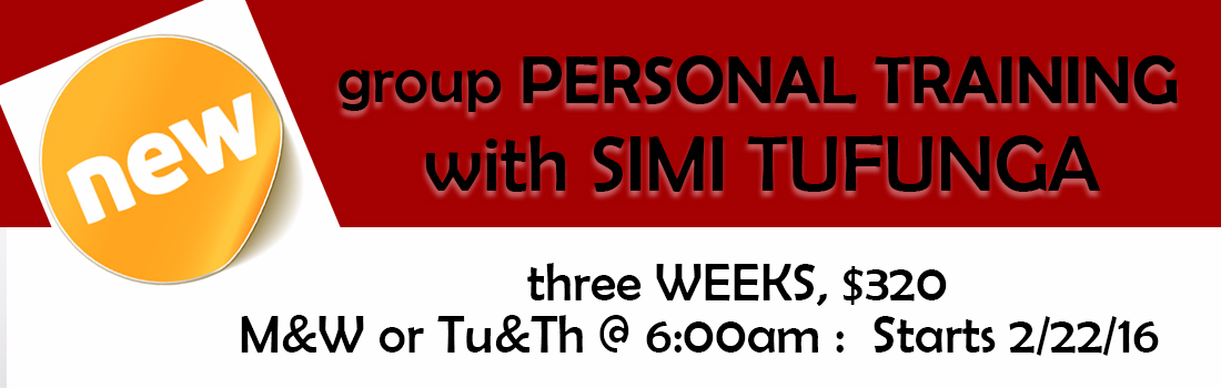 New! Group Personal Training with Simi Tugunga - Team Tufunga Training