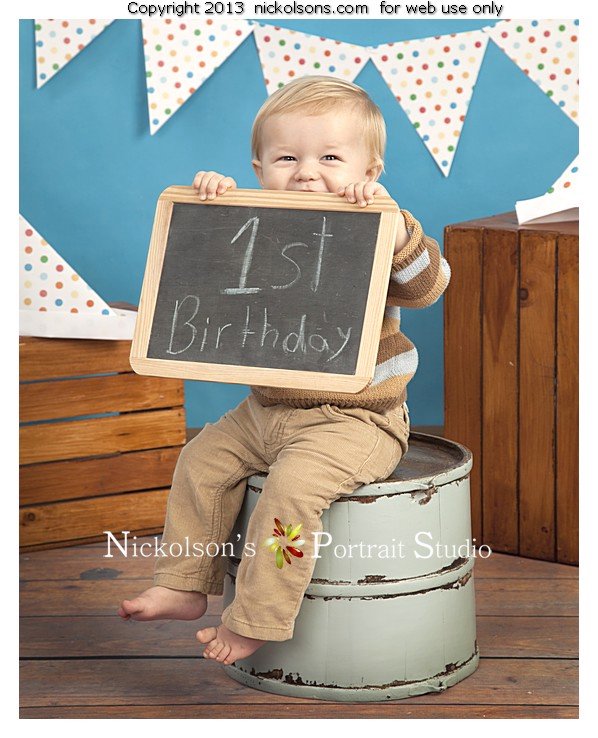 First Birthday Portraits - Nickolson's Portrait Studio