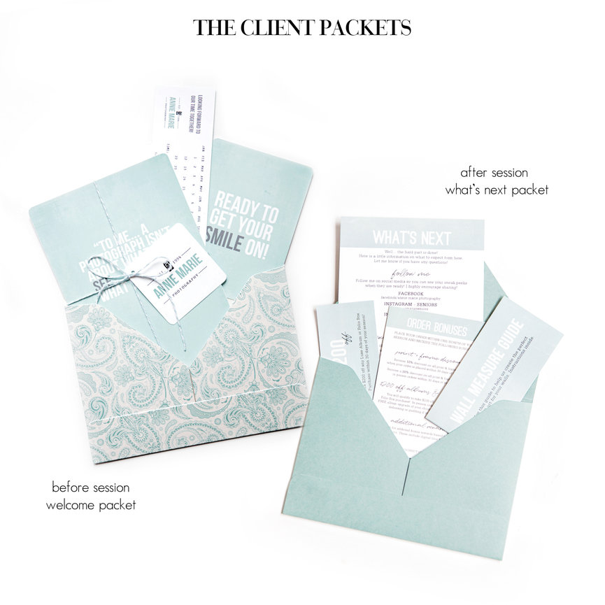 CLIENT PACKETS - annie marie & co