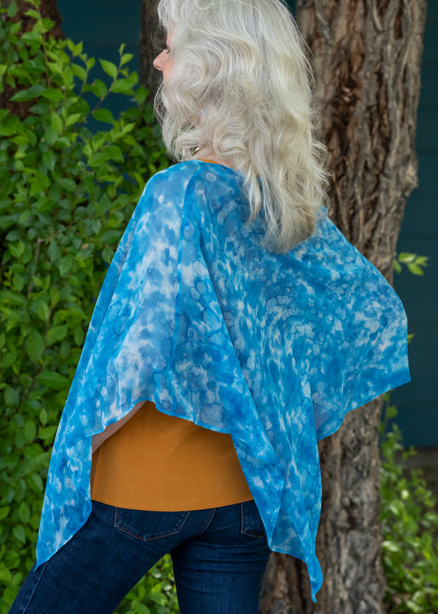Sapphire Blue Caplet - Lisa Archer Silks