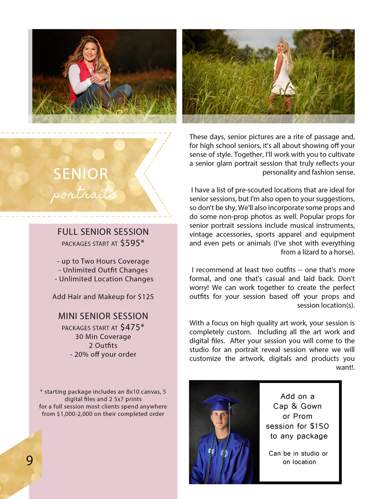 Digital Session Guide | Glitter Lens Photography