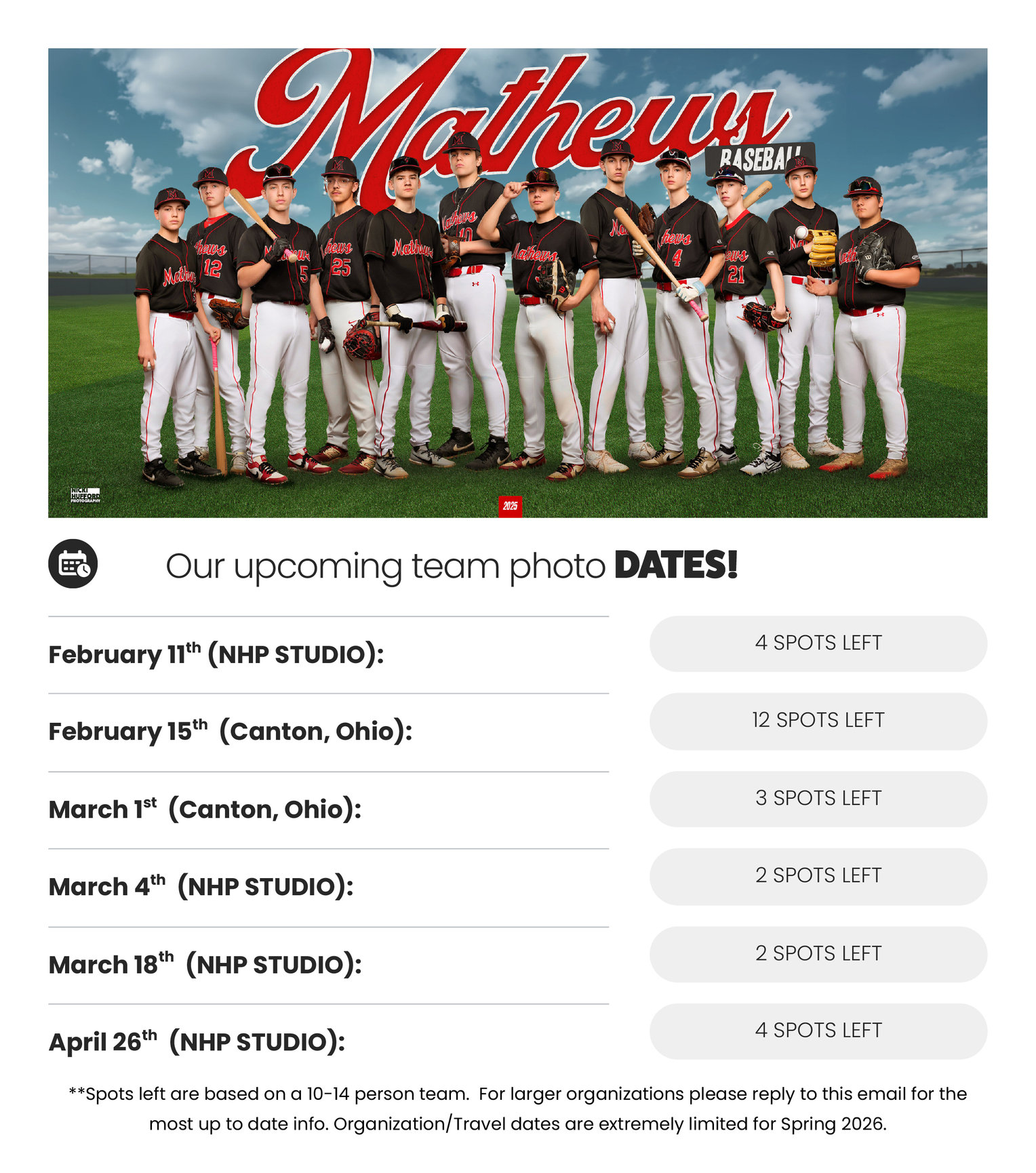 WHEN TO BOOK YOUR TEAM PHOTOS FOR SPRING 2026 - Nicki Hufford Photography