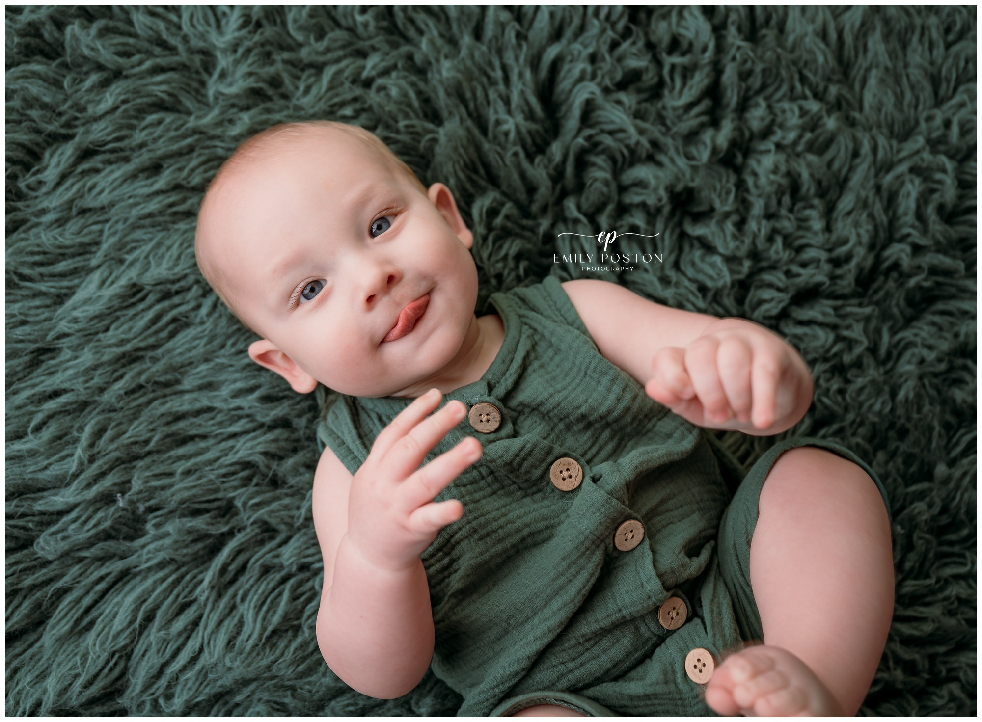 Baby Duke's Sitter Session in Jefferson City, MO - Emily Poston Photography