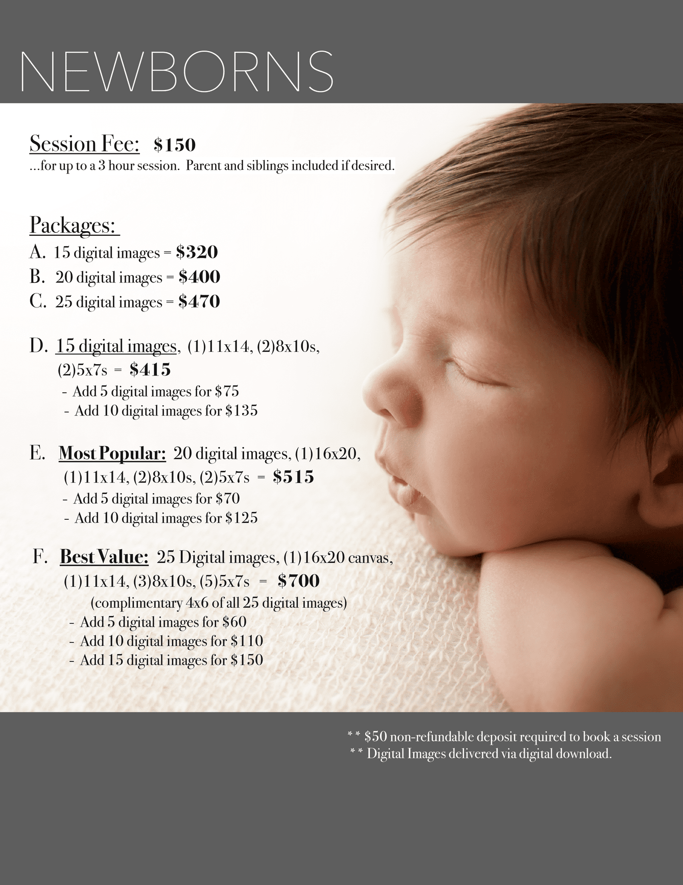 Newborn Packages - Captured Moments