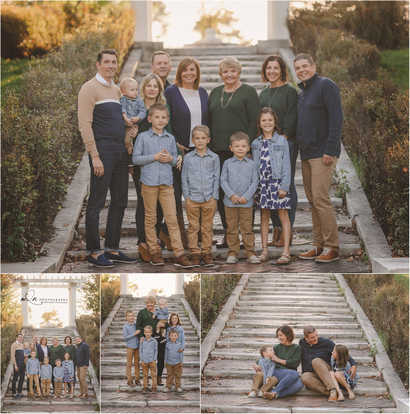 Extended Family Fall Photo Session at Como Park - mQn Photography