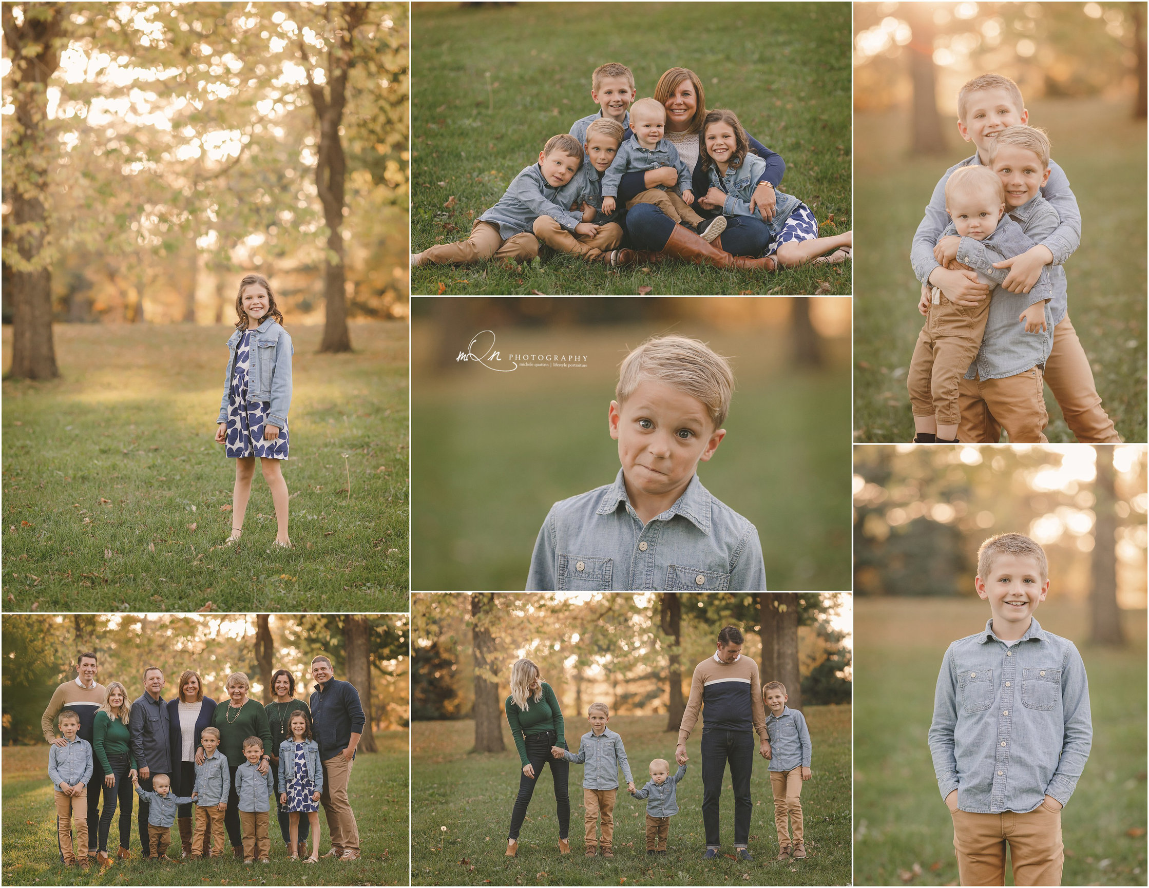 Extended Family Fall Photo Session at Como Park - mQn Photography