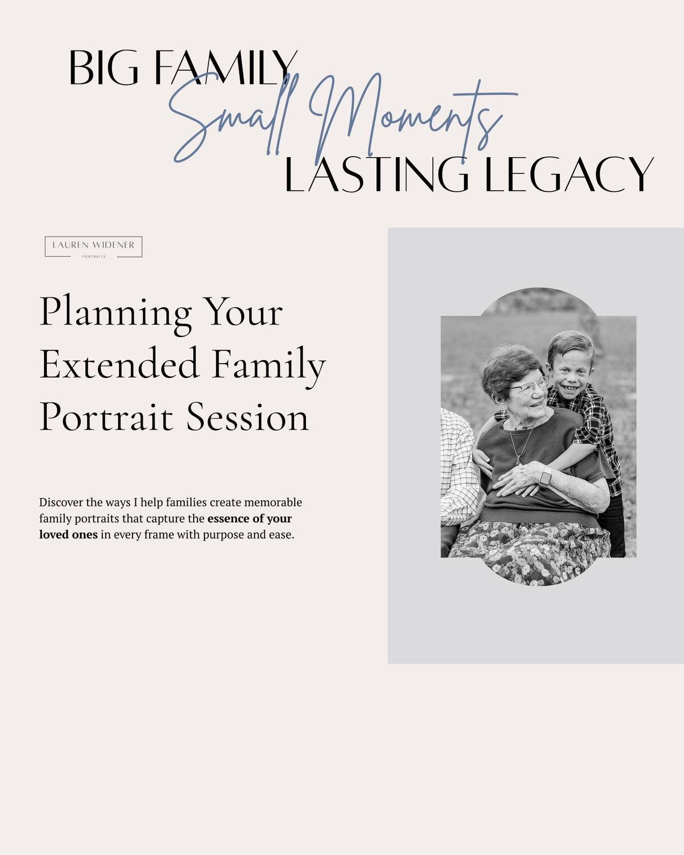 Extended Family Sessions Made Easy - Lauren Widener Portraits