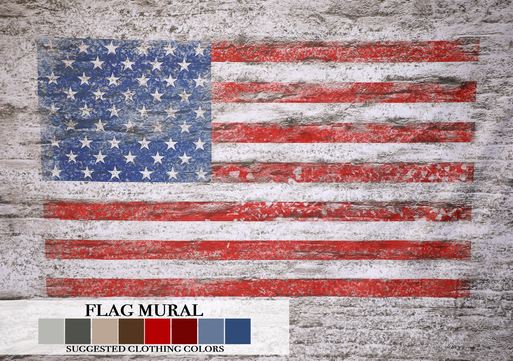Flag Mural - Daydream Photography - Brush Colorado Photographer