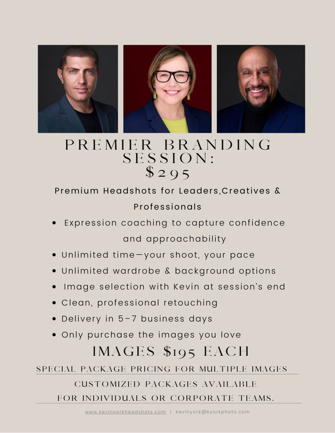 Price page - Kevin York Headshots