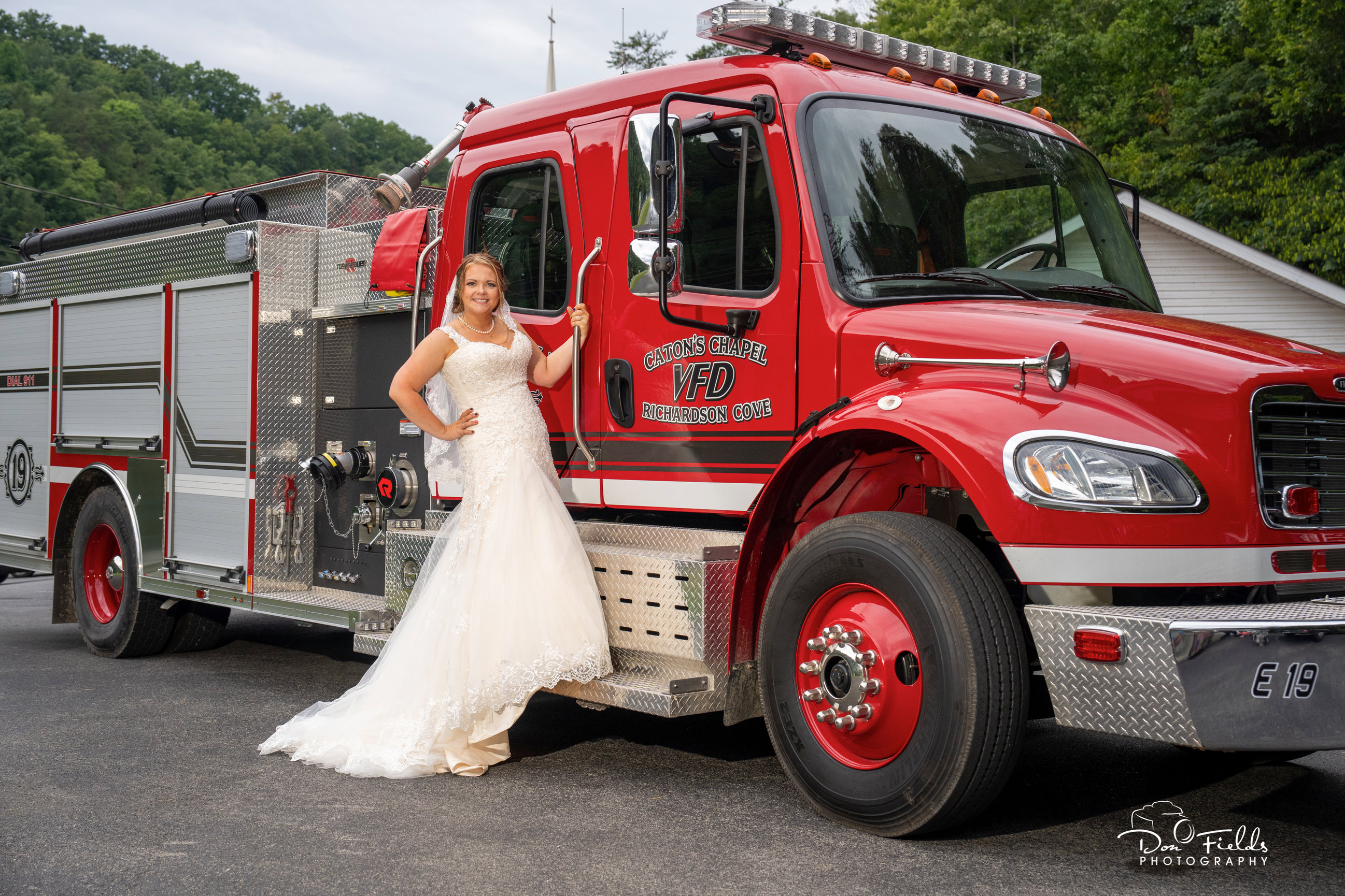 Firetruck Wedding - Don Fields Photography
