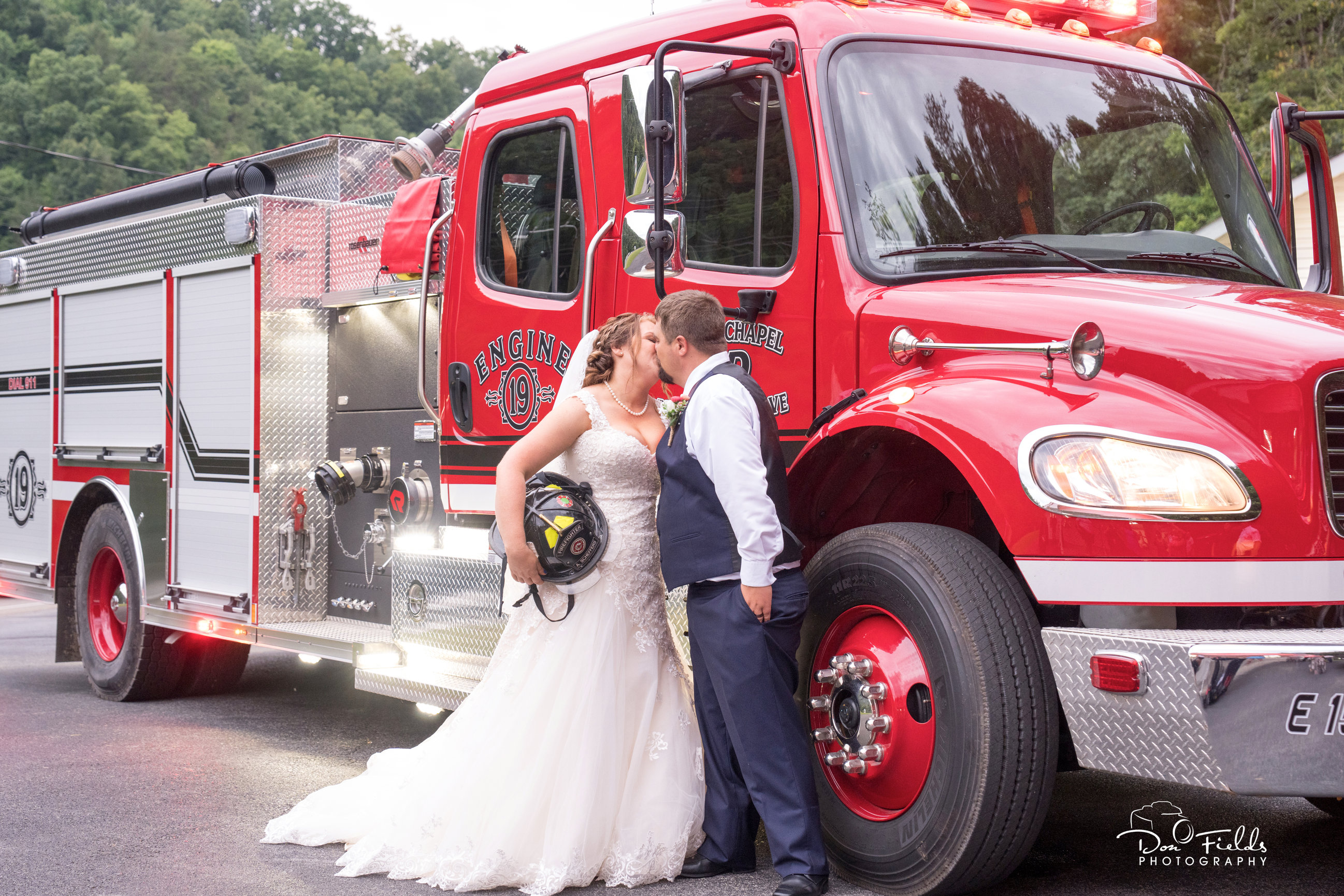 Firetruck Wedding - Don Fields Photography