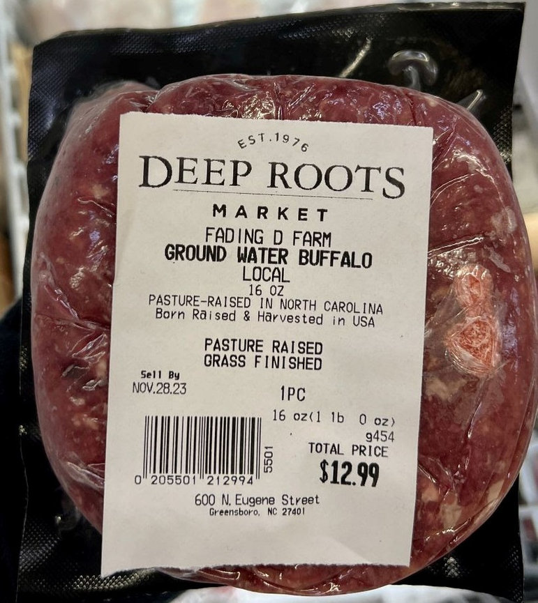 Try Something New: Water Buffalo - Deep Roots Market - Greensboro's ...