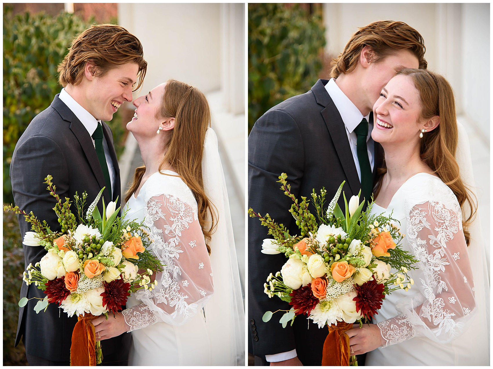 Maddy and Xander: Jordan River Temple - Erin Langford Photo