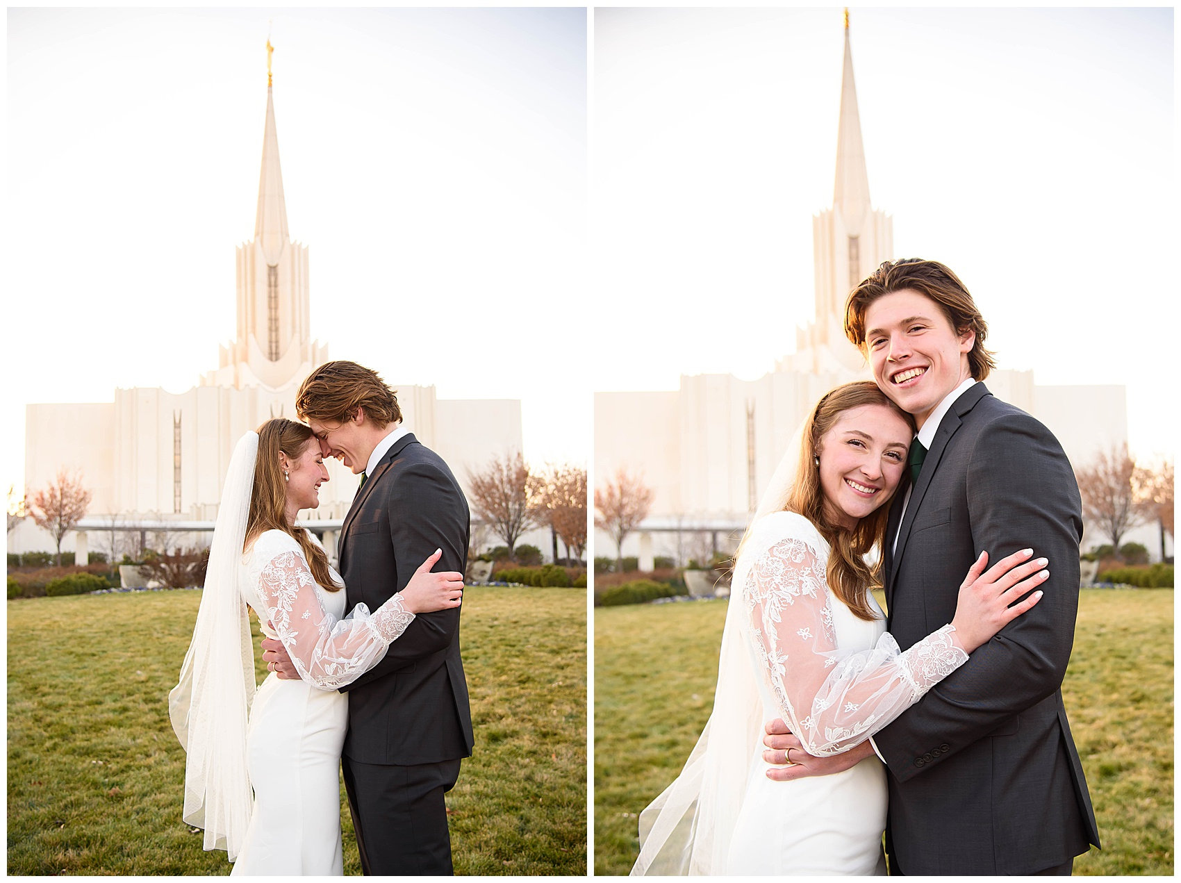 Maddy and Xander: Jordan River Temple - Erin Langford Photo