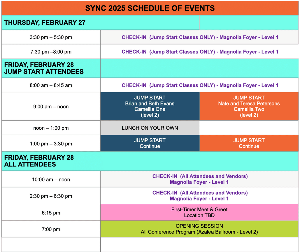Schedule - SYNC Rocks Inc.
