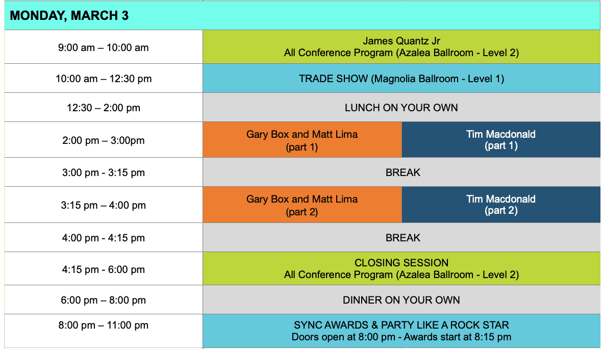 Schedule - SYNC Rocks Inc.