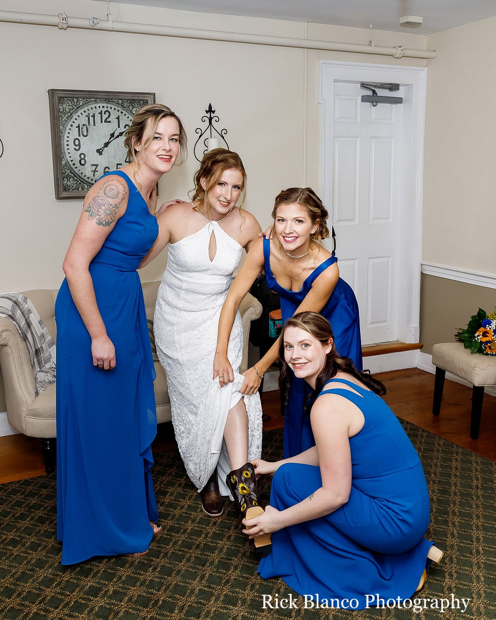 Fall wedding and reception at La Massaria