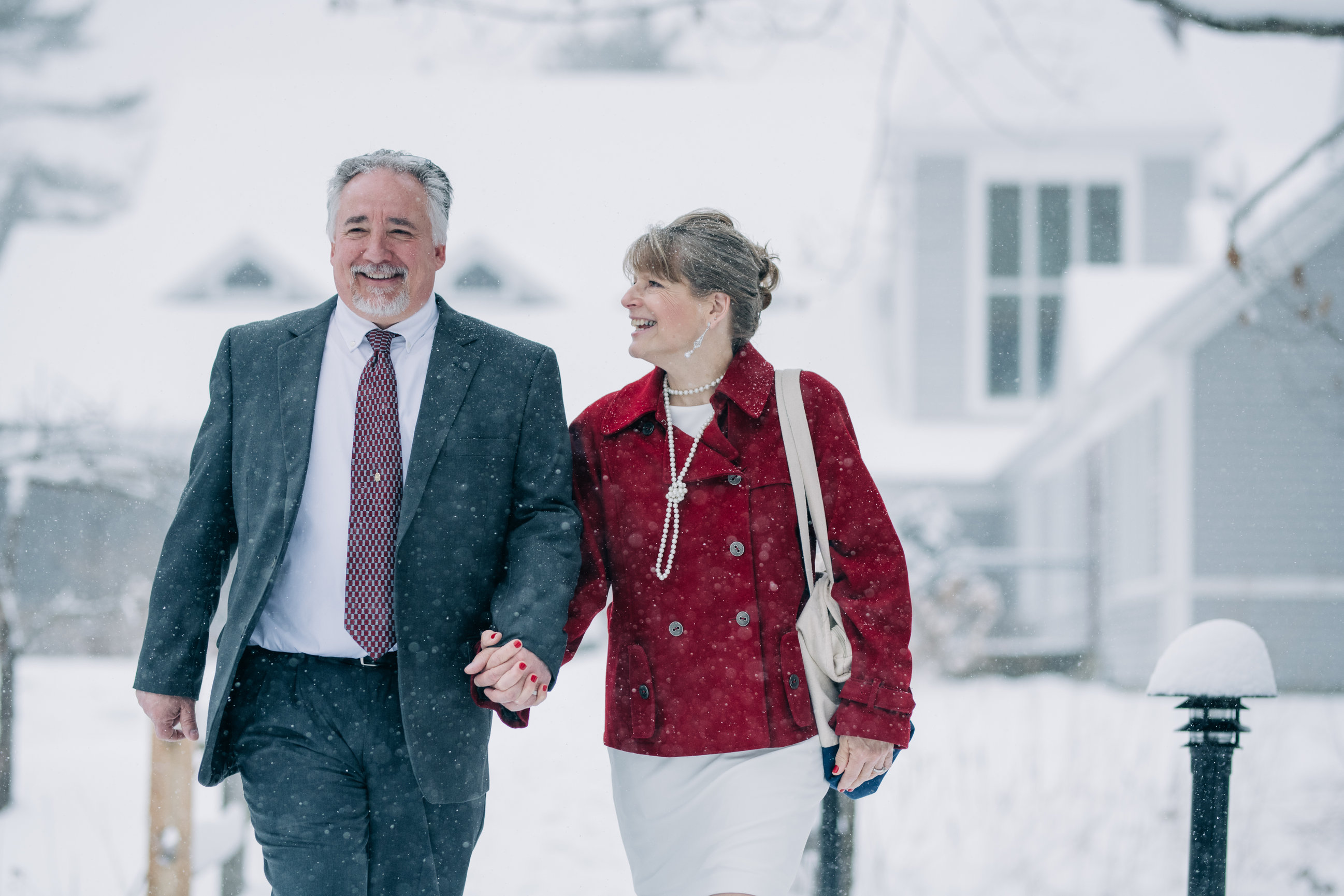 Melanie & Alan's Snowy Day Wedding at St. Bartholomew's Yarmouth ...