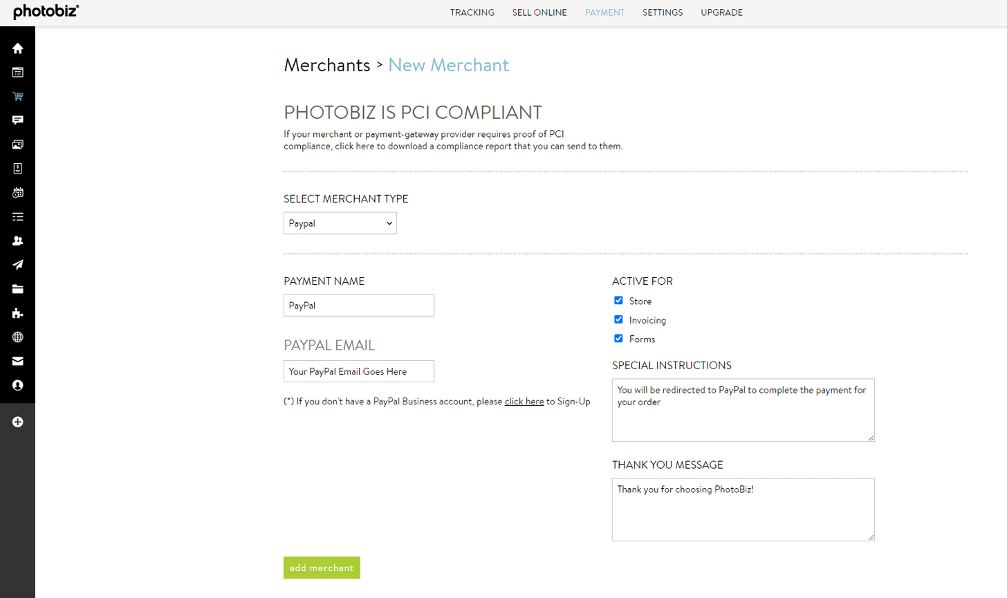 How Do I Set Up PayPal as a Merchant? - PhotoBiz Knowledge Base