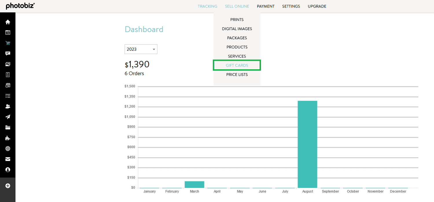 How to use Gift Cards for Deposits - PhotoBiz Knowledge Base