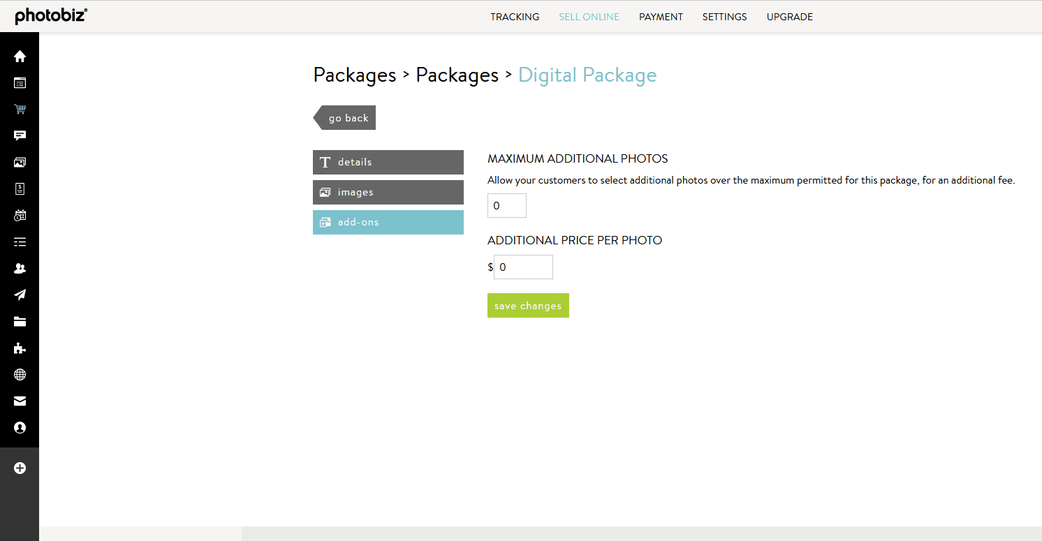 How To Set Up Digital Packages - PhotoBiz Knowledge Base
