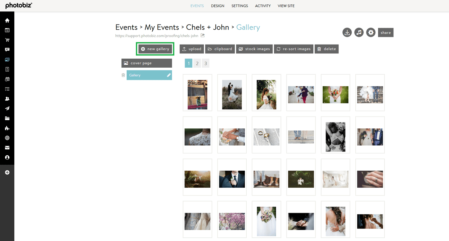 How To Add Additional Galleries To Client Galleries Events - PhotoBiz ...