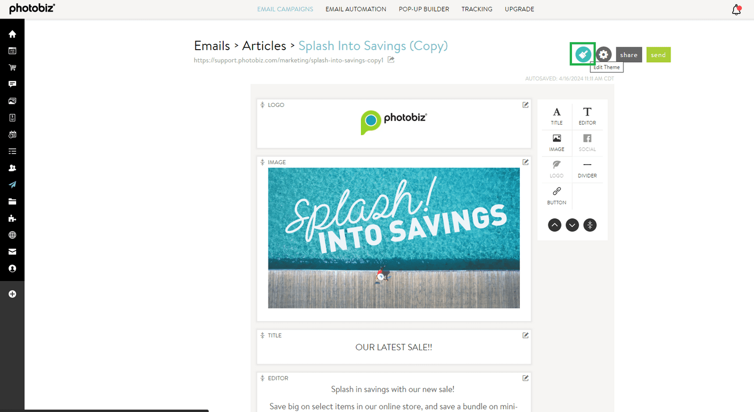 How To Use Dividers with Email Marketing - PhotoBiz Knowledge Base