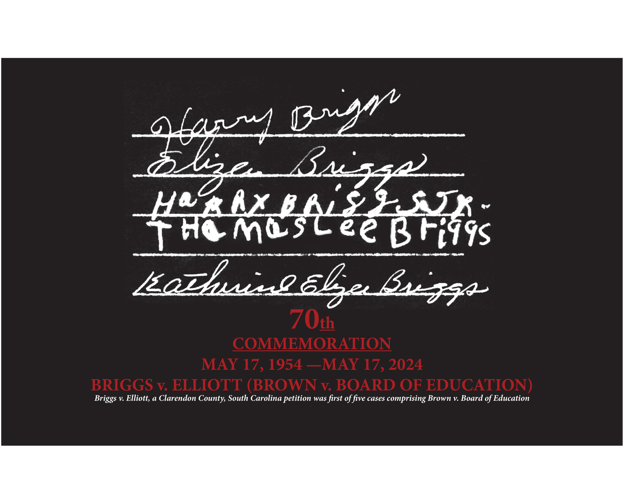 Briggs 70th Signatures Poster - Cecil Williams Photography LLC