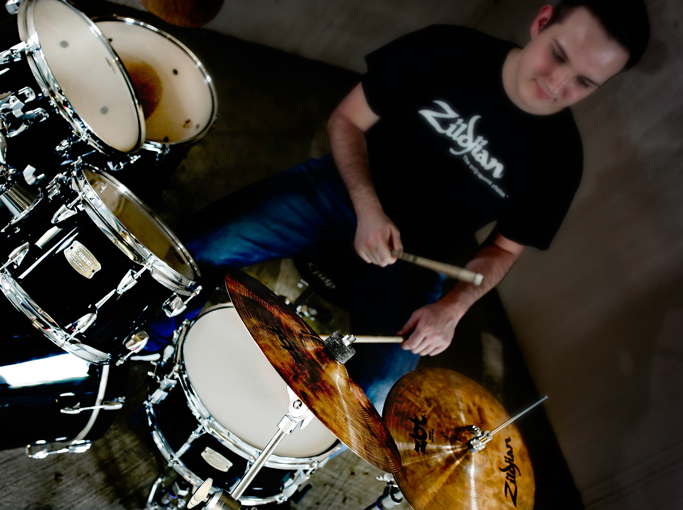 Senior Portraits of a Drummer - Allison Hinman